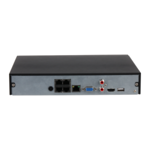 NVR DAHUA 4CH 4K con inteligencia 1DD + 4 PoE 80mbps – GIDSS